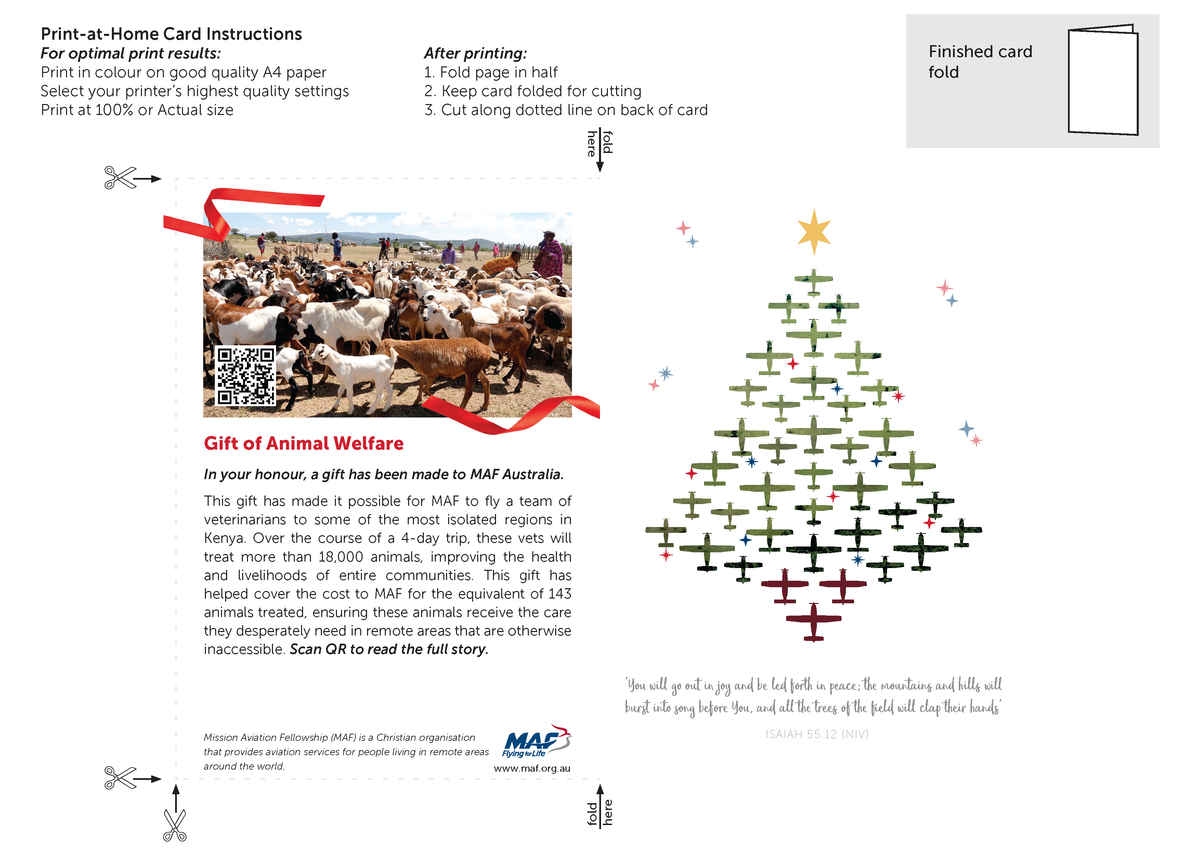 Gift of Animal Welfare – MAF Gifts