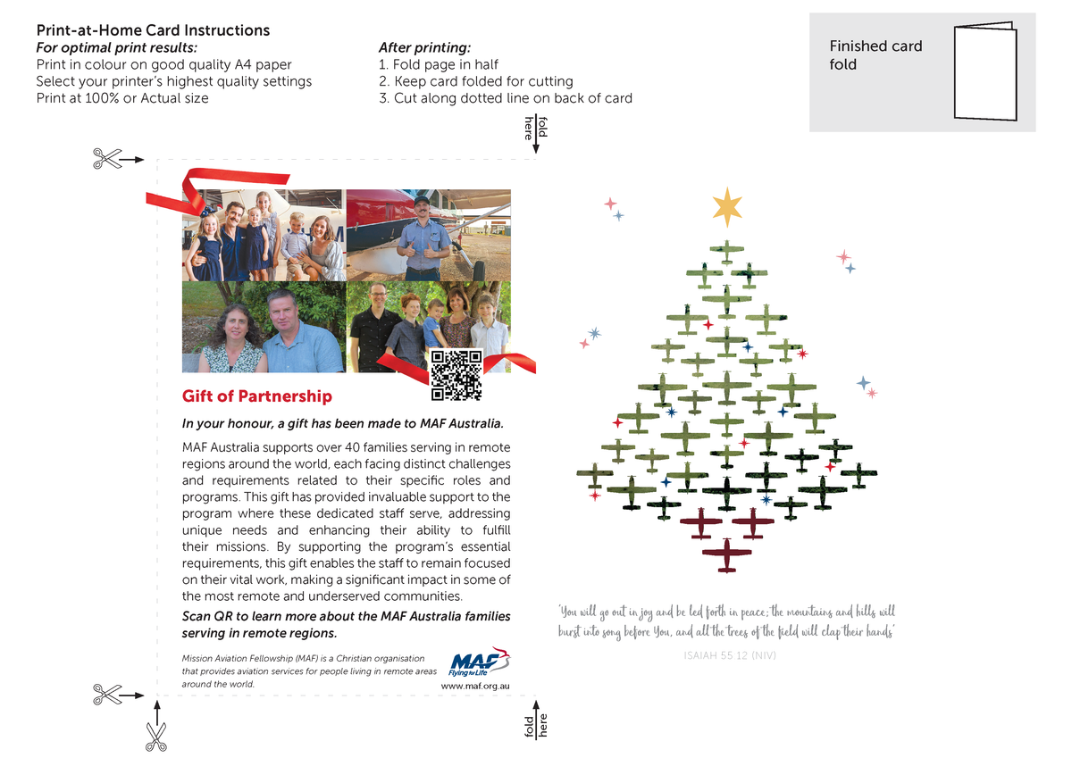 Gift of Partnership – MAF Gifts