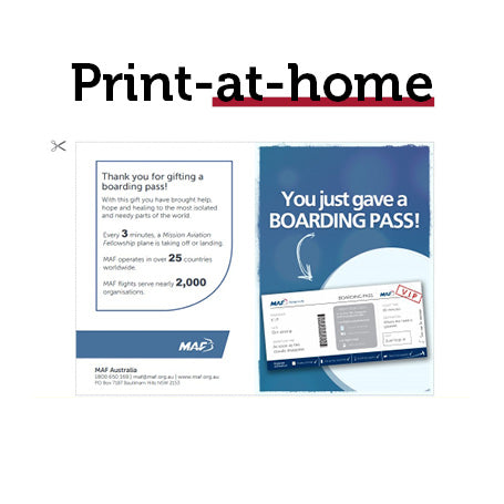 Boarding Pass – MAF Gifts